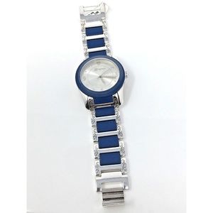 Brighton | Accessories | Brighton Big Bold Brooklyn Watch Blue Silver ...